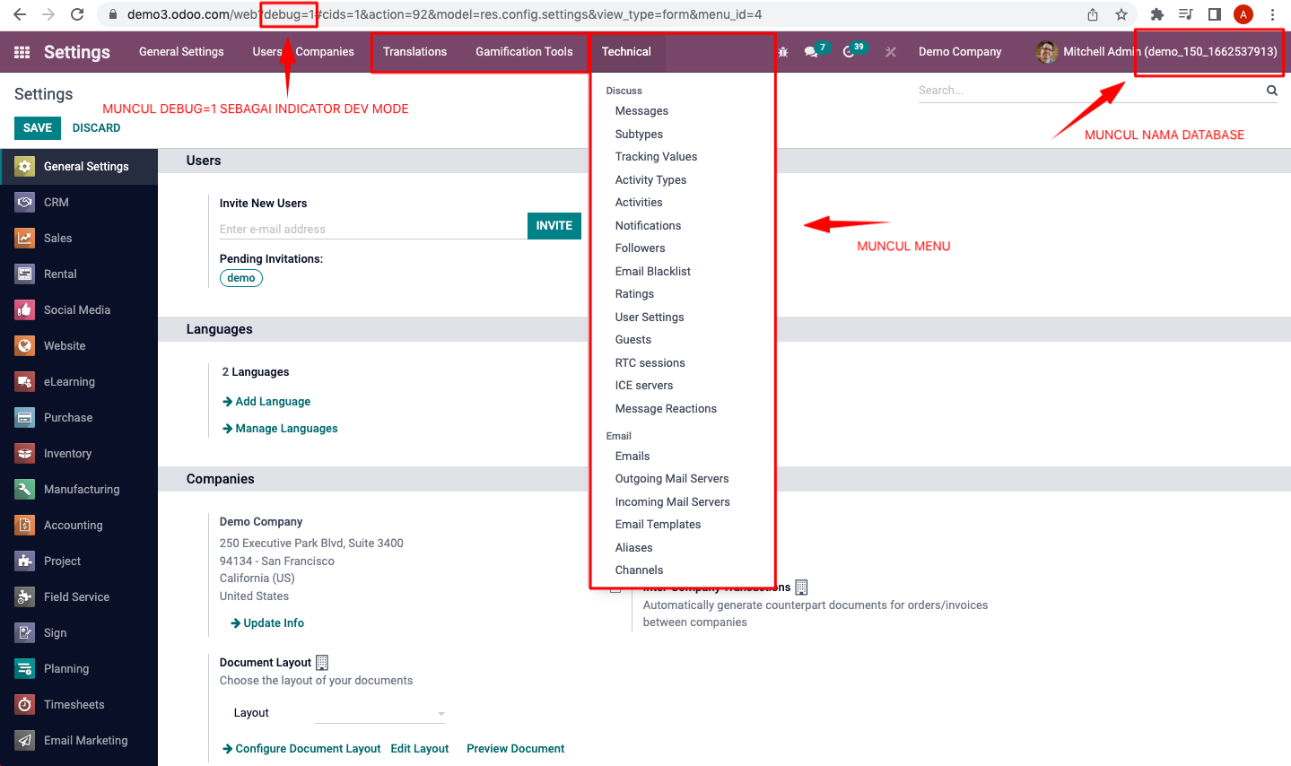 Cara Mengaktifkan Developer Mode pada Odoo ERP