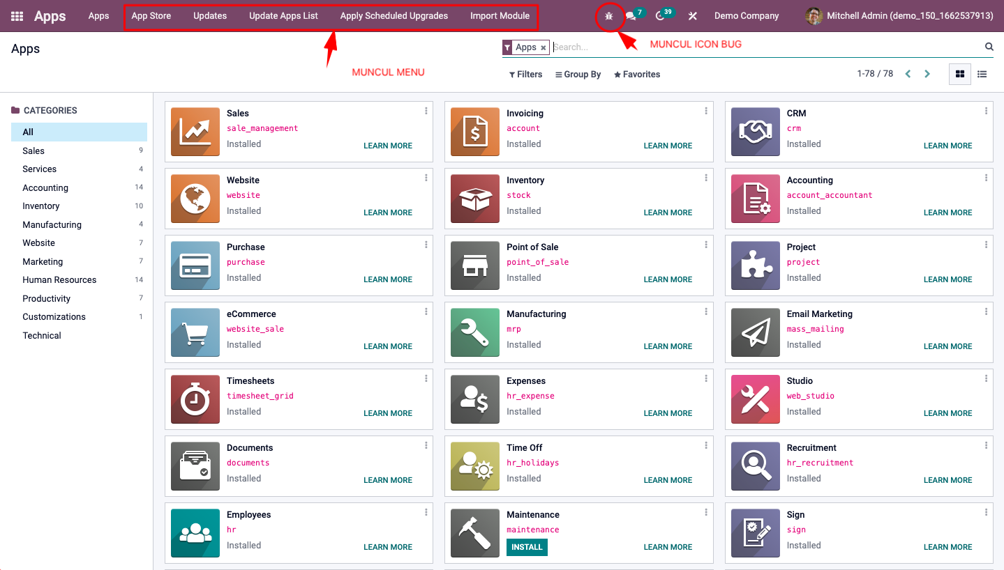 Cara Mengaktifkan Developer Mode pada Odoo ERP